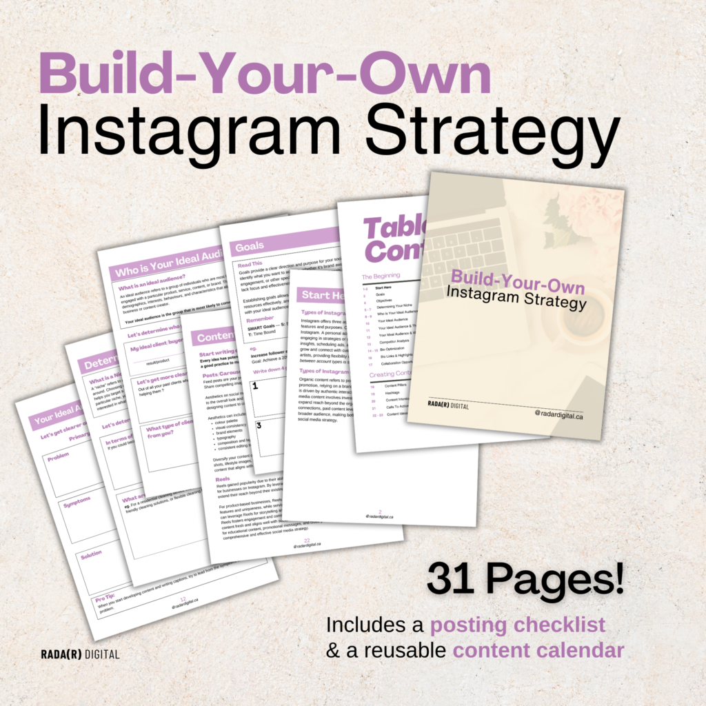 Build-Your-Own Instagram Strategy | Radar Digital
